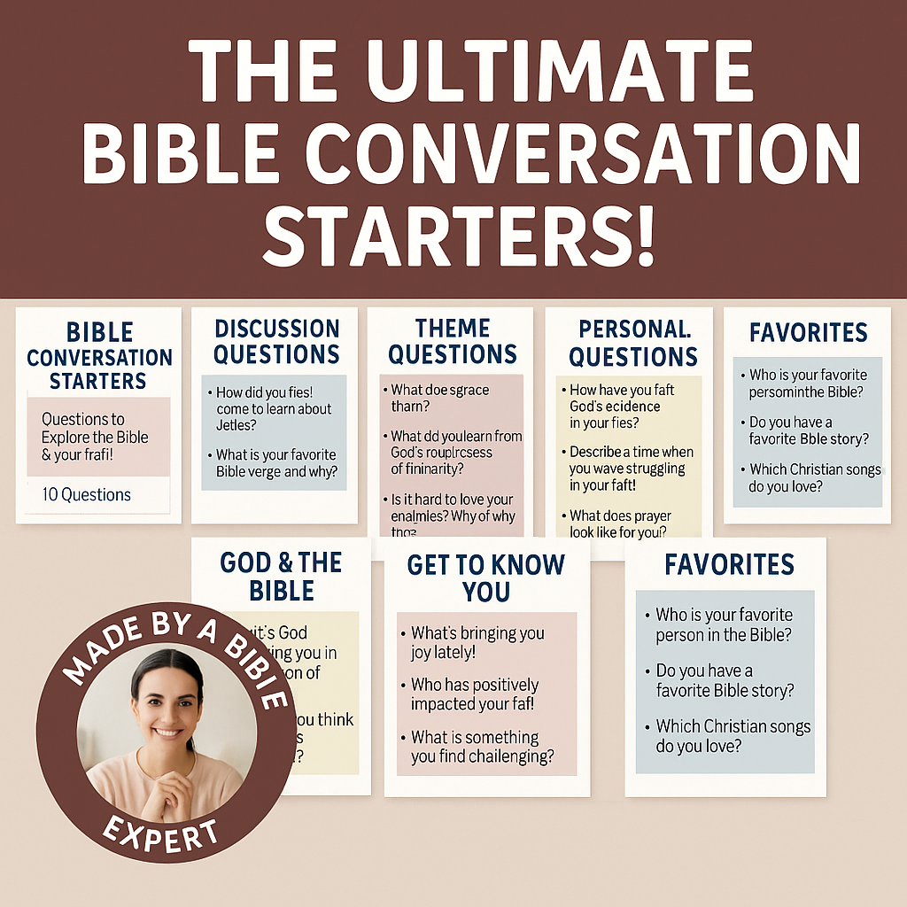 💬 Bible Conversation Starters – Bible Made Simple